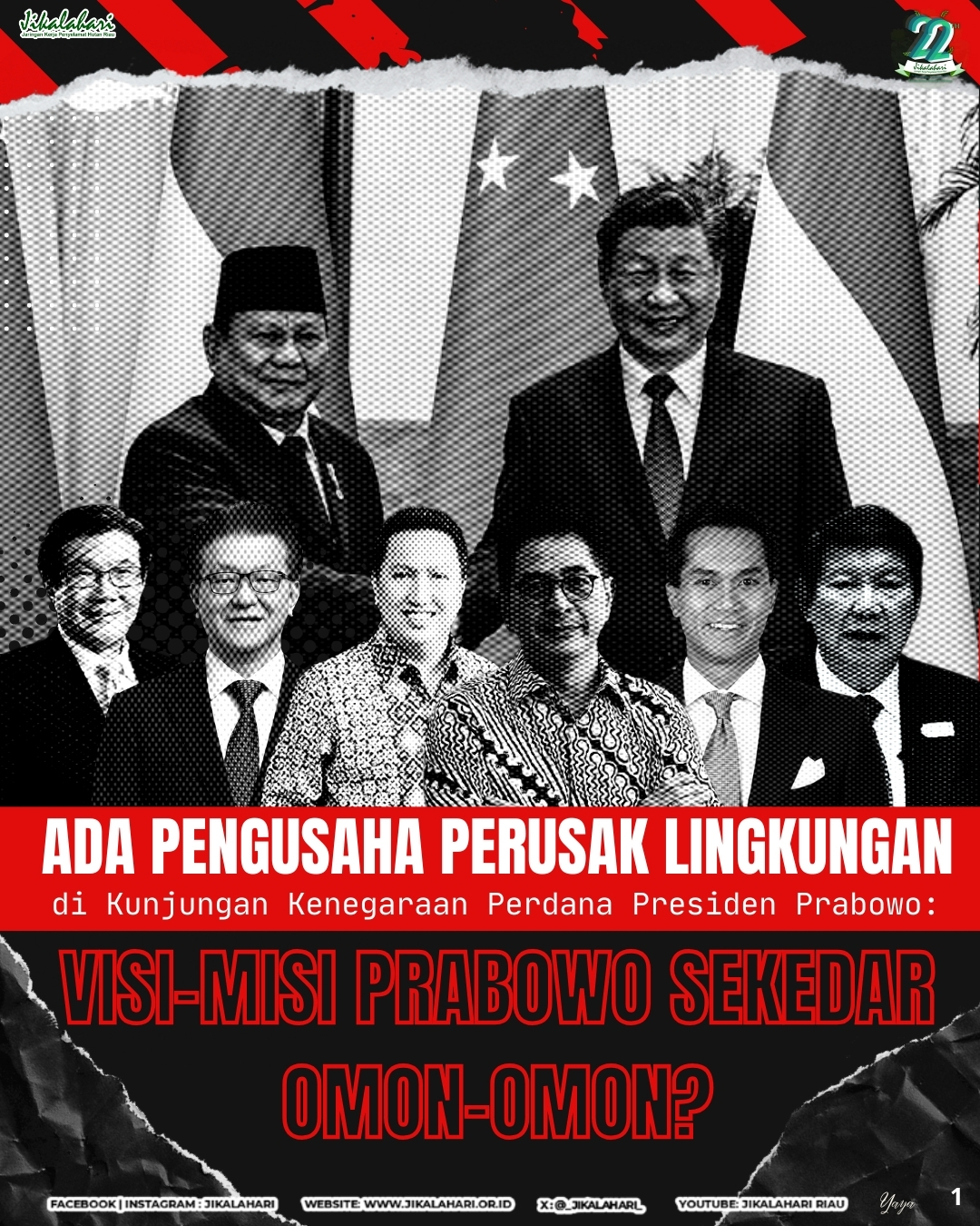 Ada Pengusaha Perusak Lingkungan di Kunjungan Kenegaraan Perdana Presiden Prabowo: Visi-Misi ...