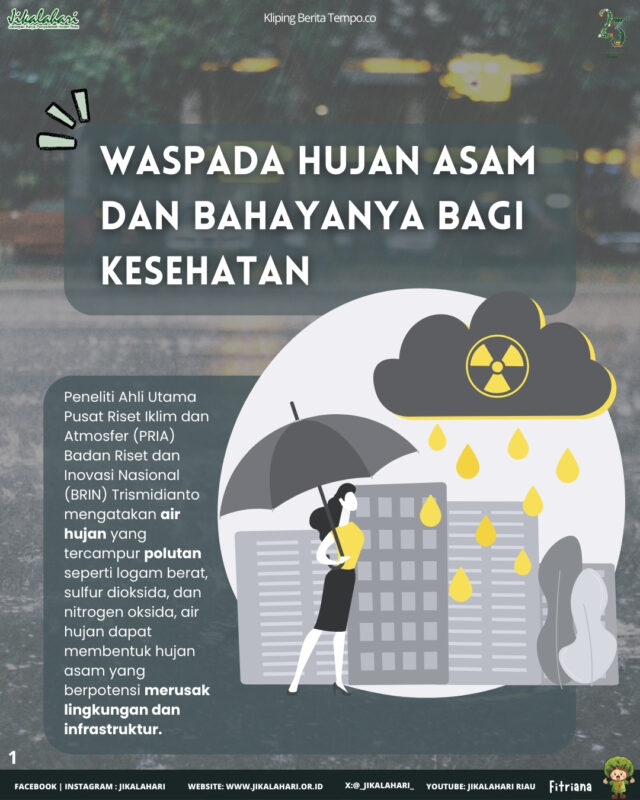 Waspada Hujan Asam dan Bahayanya Bagi Kesehatan – Jikalahari